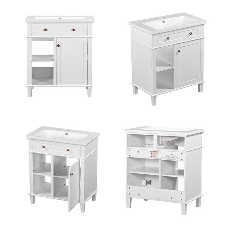 Winston Porter Mobasher 30 Free Standing Single Bathroom Vanity With